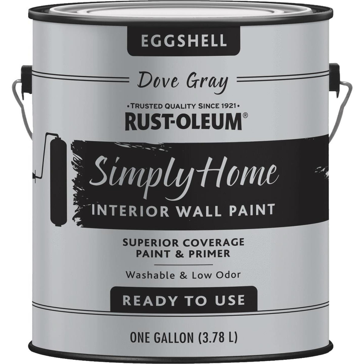 Simply Home Eggshell Dove Gray Interior Wall Paint, Gallon - Palmyra ...