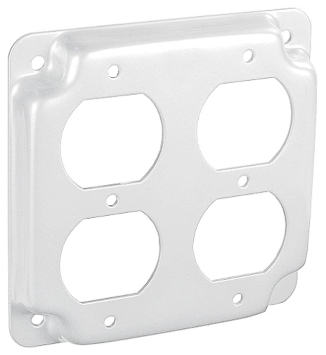 Southwire 4" Square Industrial Surface Cover, 1/2" Raised - (2) Duplex ...